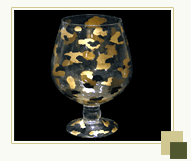 Handpainted Champagne Leopard Glass,Handpainted Leopard Flower Vase ...