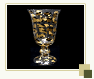 Handpainted Champagne Leopard Glass,Handpainted Leopard Flower Vase ...